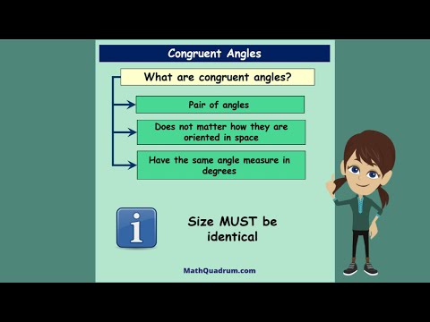 Congruent Angles - Definition, Example | MathQuadrum